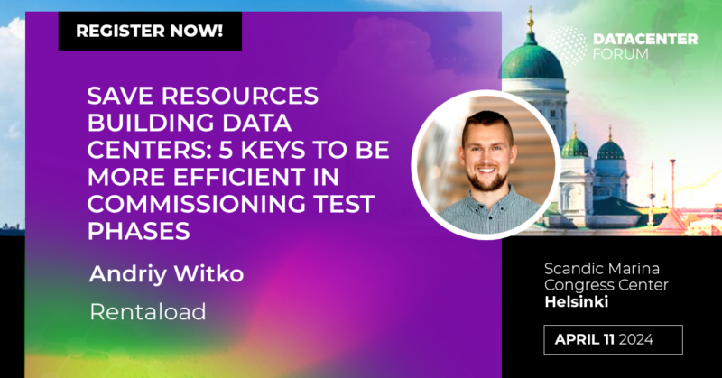 Rentaload at the Data Center Forum Helsinki on April 11, 2024